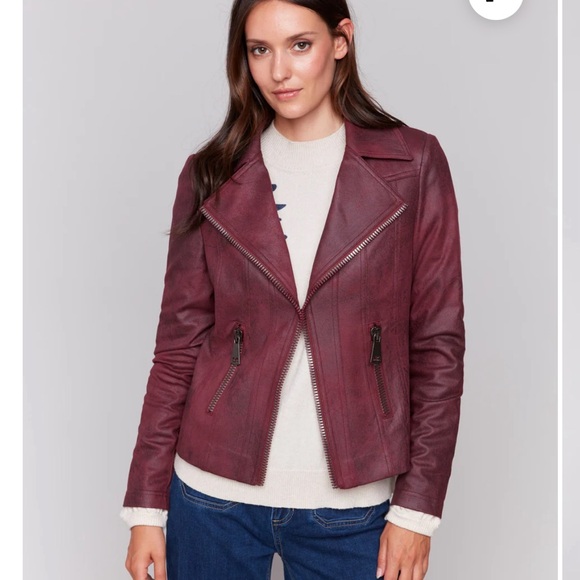 CHARLIE B | Jackets & Coats | Charlie B Vintage Liquid Leather Perfecto ...